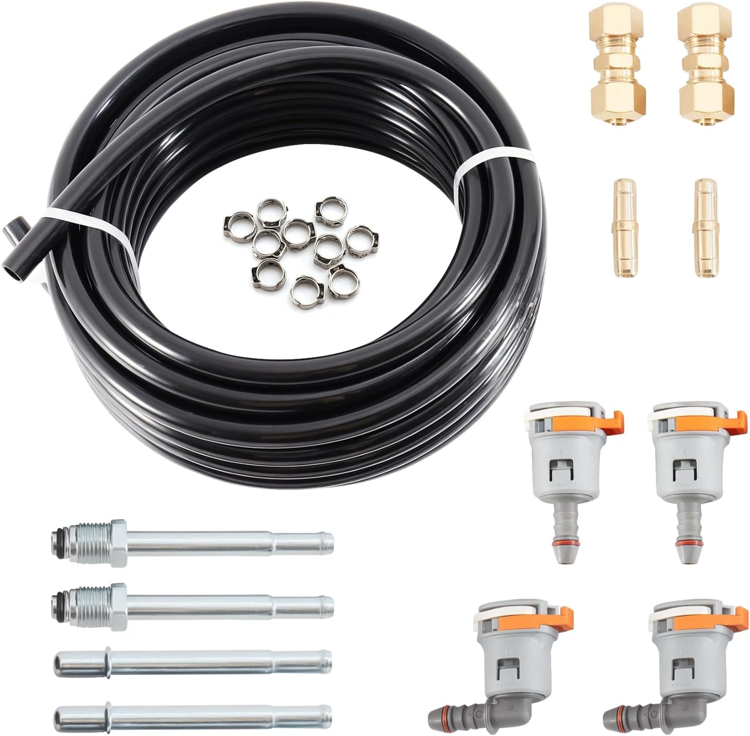 Amazon.com: Automotive 25 Feet Nylon Fuel Line Tubing Replacement Fuel ...