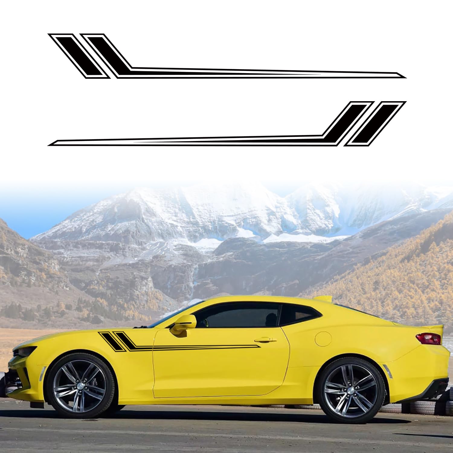 Amazon.com - AUTOSTARY Vinyl DIY Car Side Decals Compatible with Chevy ...