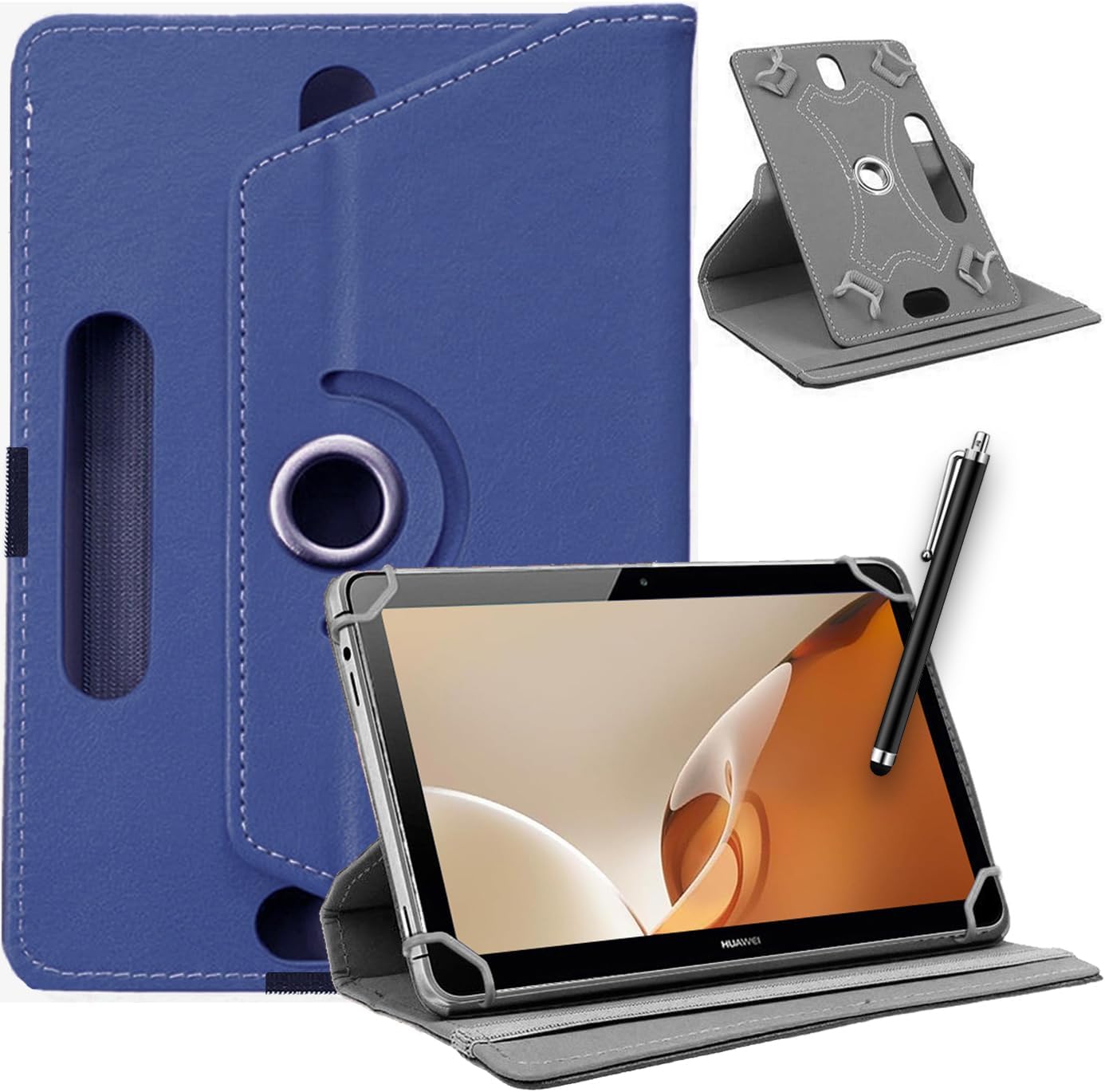 SU 10 inch Tablet Case - Universal Stand Case Folio Cover Magic Leather ...