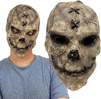 Amazon.com: GOODKSSOP Unisex Retro Old Scary Skull Halloween Mask ...