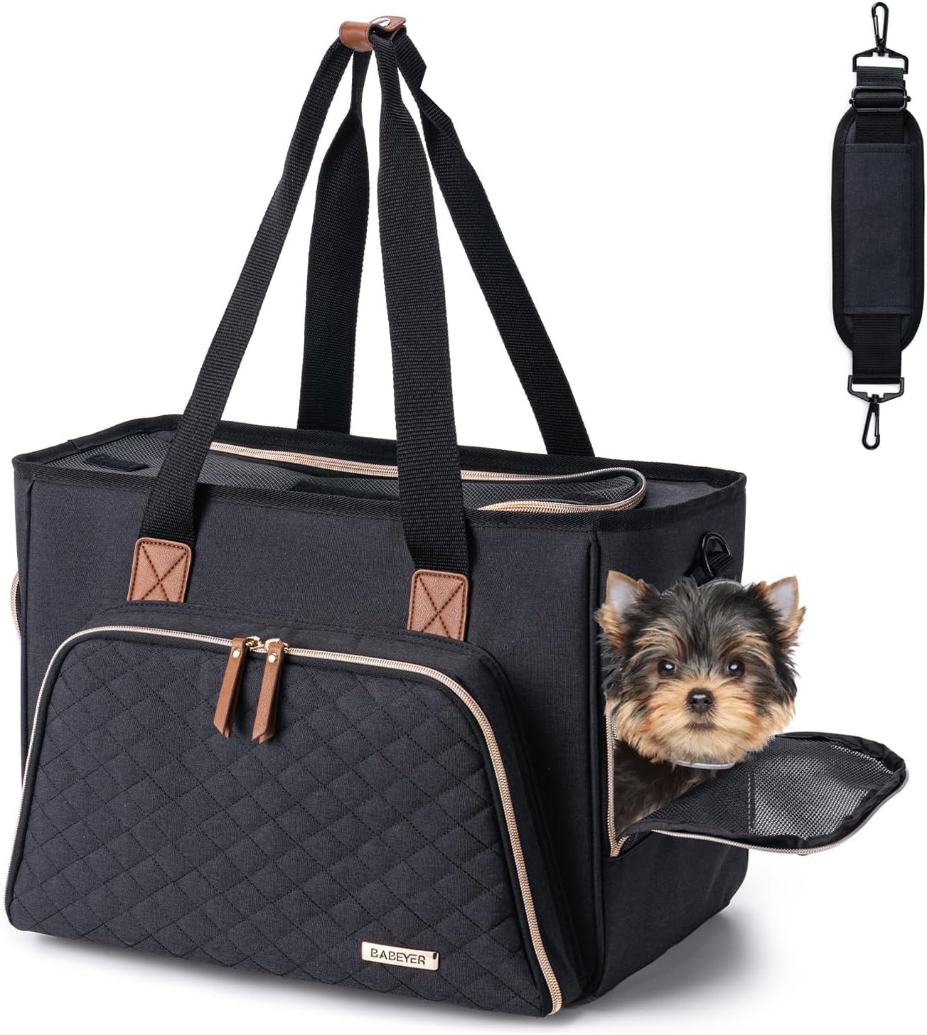 Amazon.com: BABEYER Small Dog Purse Carrier, Cat Carrier Purse for ...
