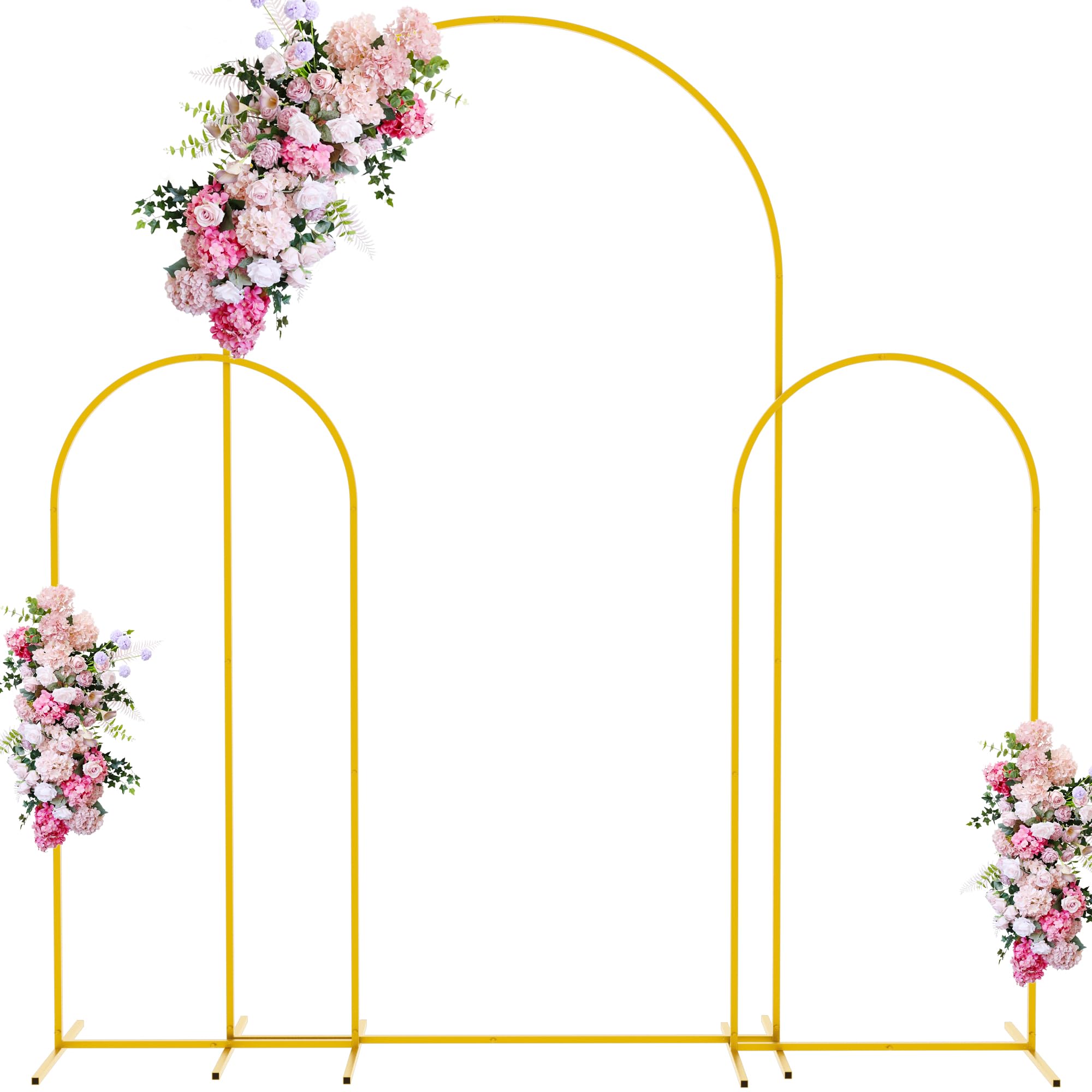Snapklik.com : Metal Arch Backdrop Stand 7.2FT & 5FT & 5FT Set Of 3 ...