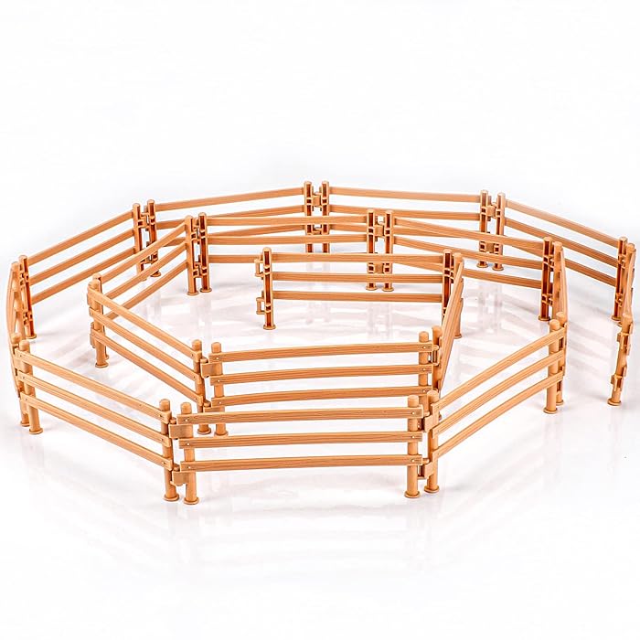 Buy 40PCS Corral Fence Toy Accessories Panel Set Farm Corral Fence with ...