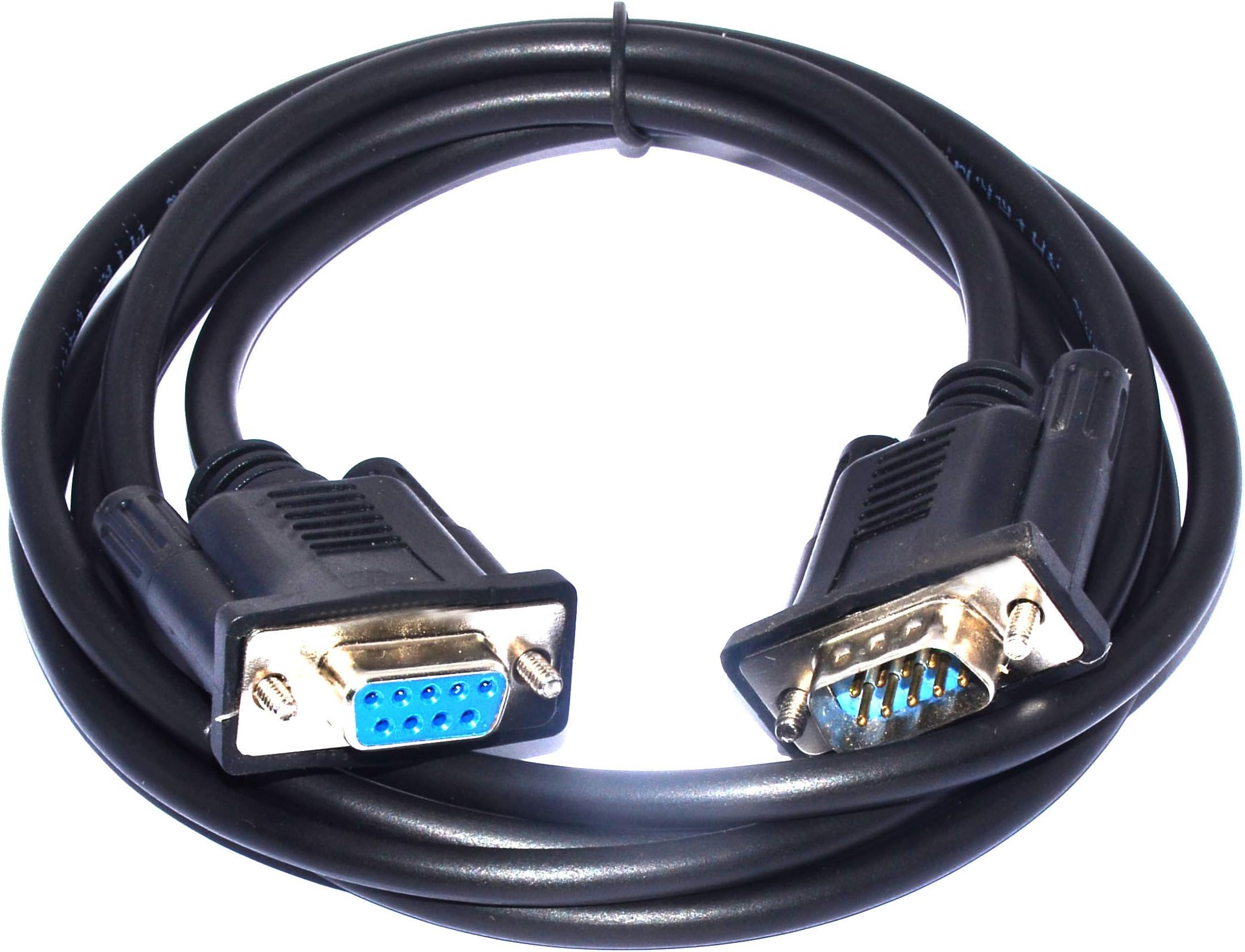 MAEnt™ RS232 Male Female DB9 male to Female Serial Pin Cross cable data ...