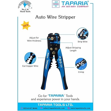 Taparia AUTO WIRE STRIPPER & CUTTER AWS8 : Amazon.in: Home Improvement