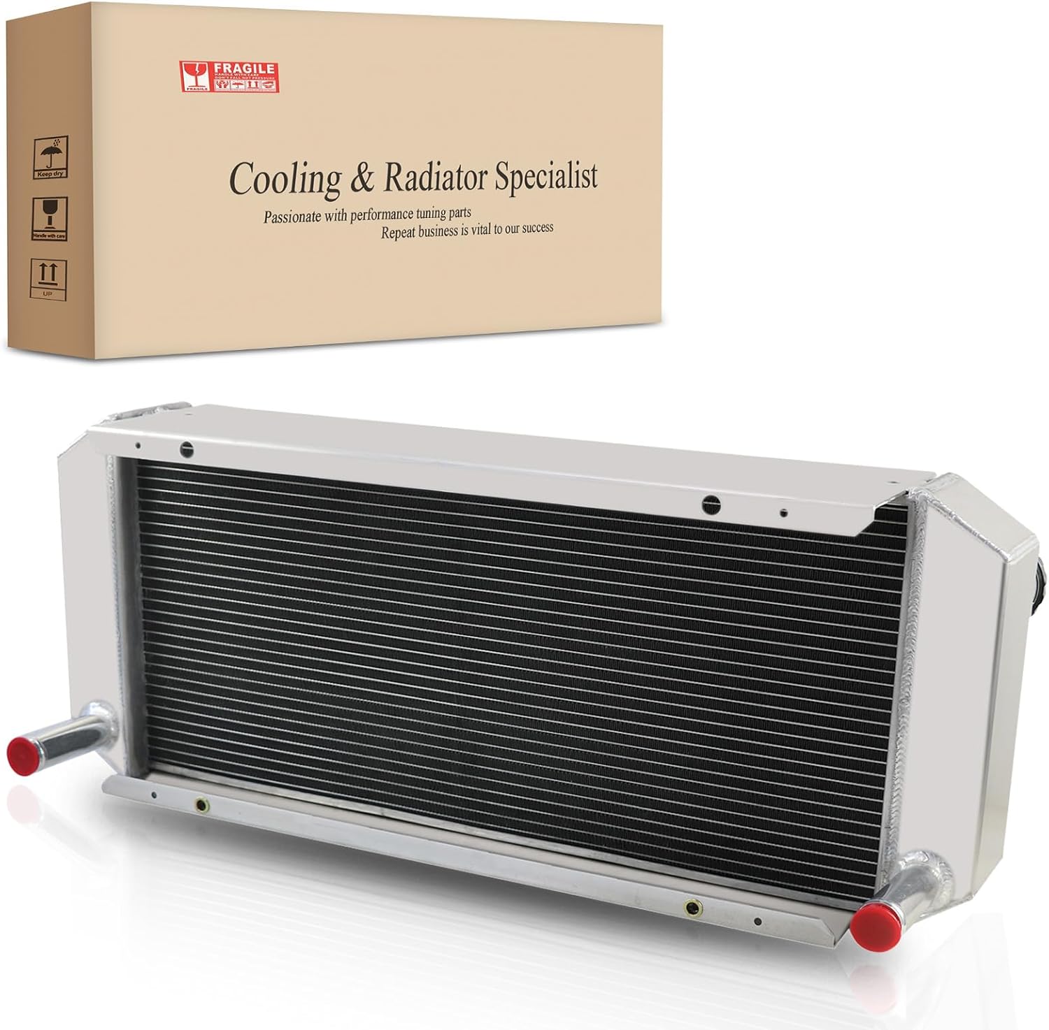 Amazon.com: CW-AutoParts 6666384 3 Row Core All Aluminum Radiator for ...