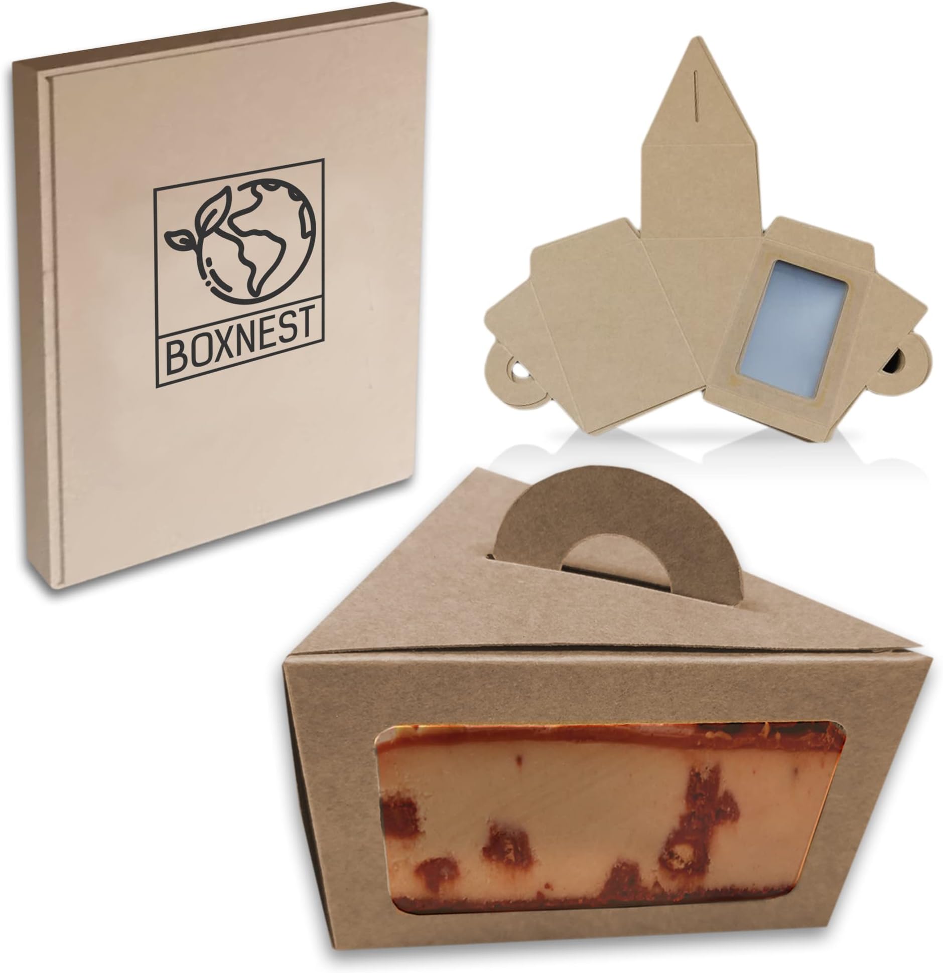 Amazon.com: BOXNEST Cake Pie Cheesecake Individual Slice Disposable ...