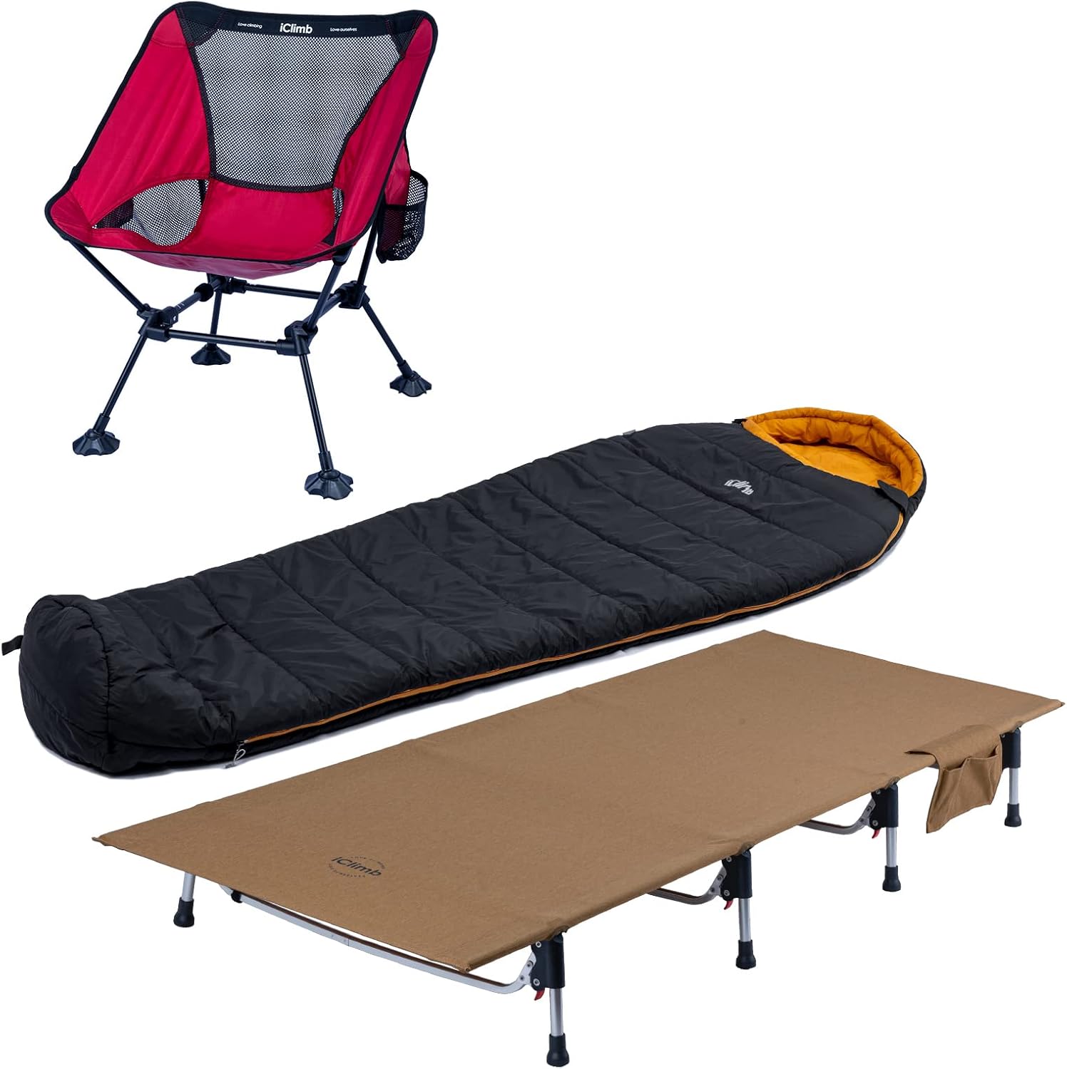 Amazon.com: iClimb 1 Anti-Sinking Folding Chair and 1 Super Easy ...