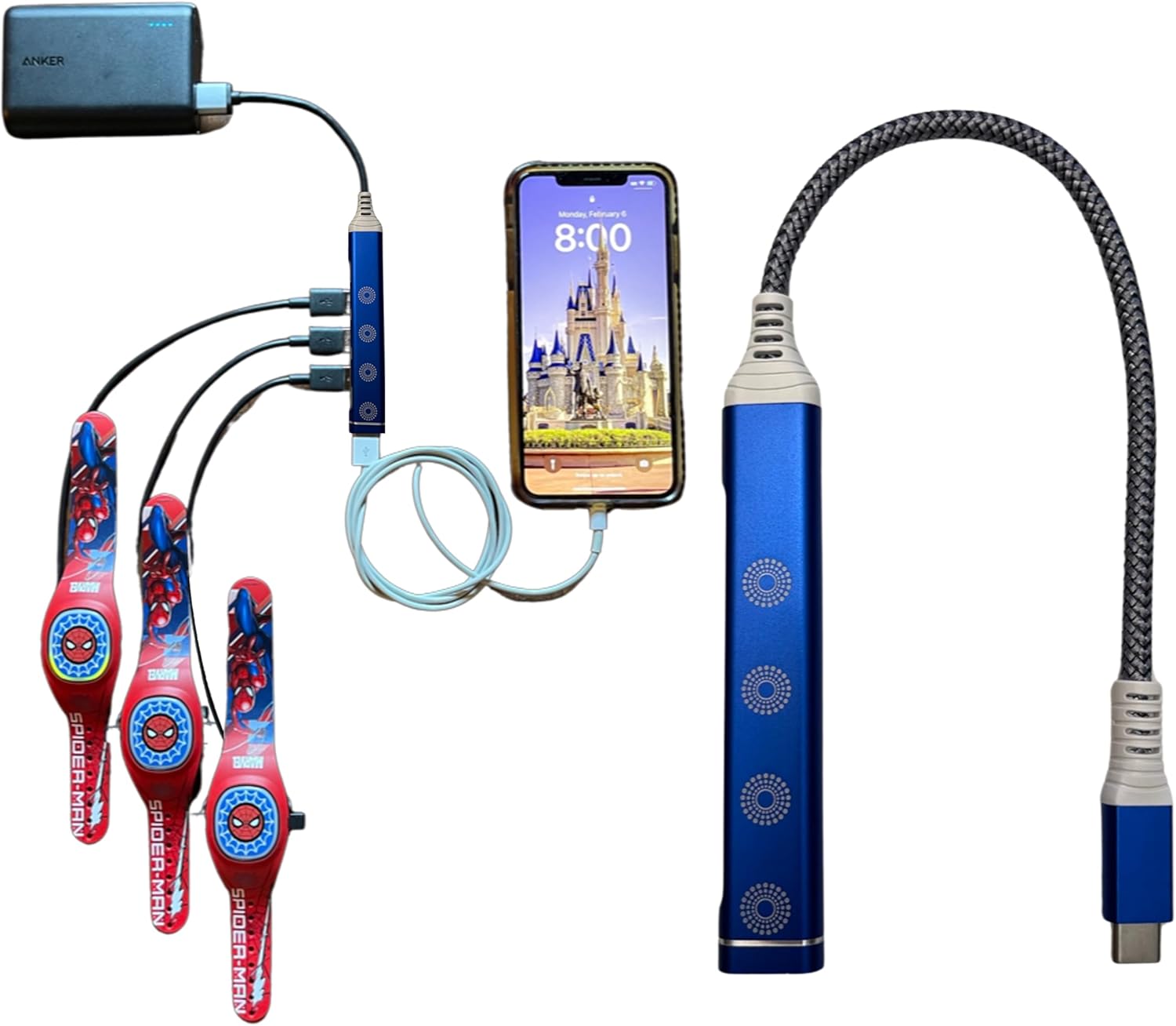 Amazon.com: Kaizen Kreations MultiCharger for MagicBand+, MagicBand ...