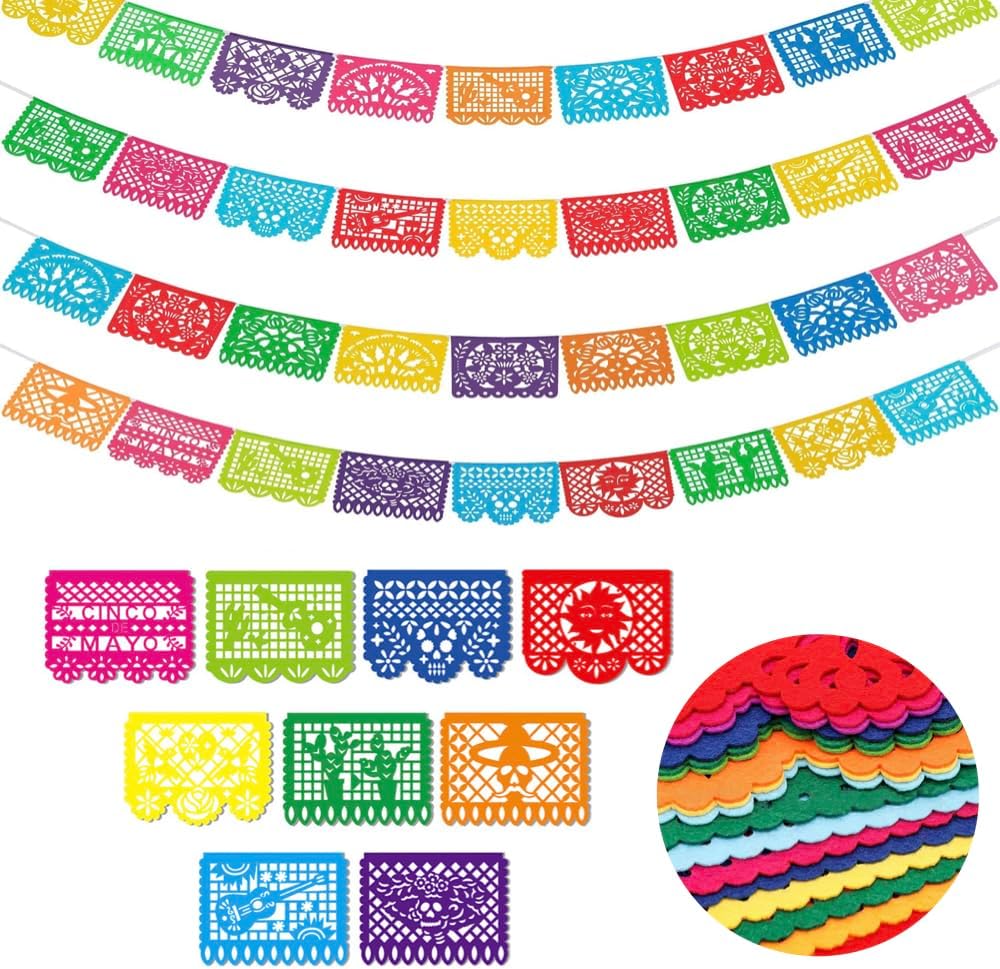 Amazon.com: Paper Full of Wishes Medium White Tissue Papel Picado ...