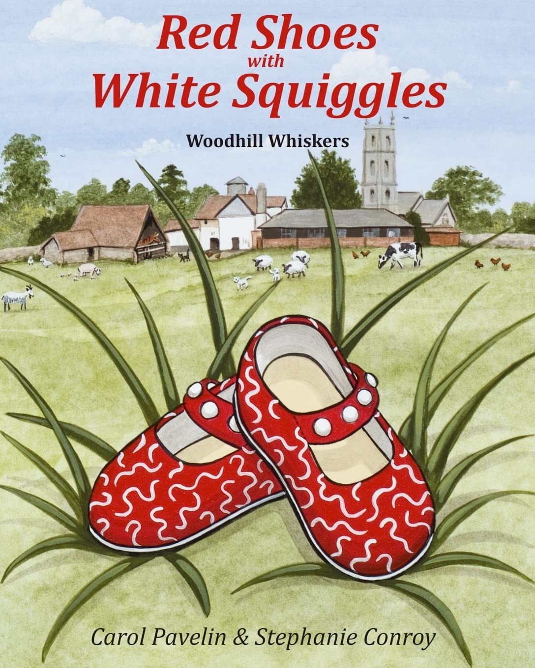 Amazon.com: Red Shoes with White Squiggles: Woodhill Whiskers ...