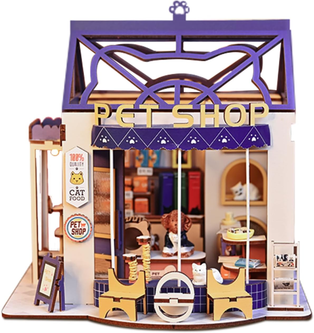 Amazon.com: DIY Miniature Dollhouse Kit - Crafts Tiny House Kit, Mini ...