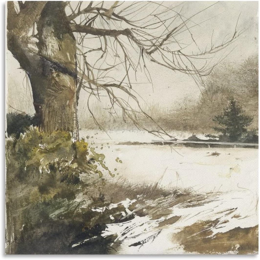 Amazon.com: 13 Famous Paintings by Andrew Wyeth Landscape with Tree ...