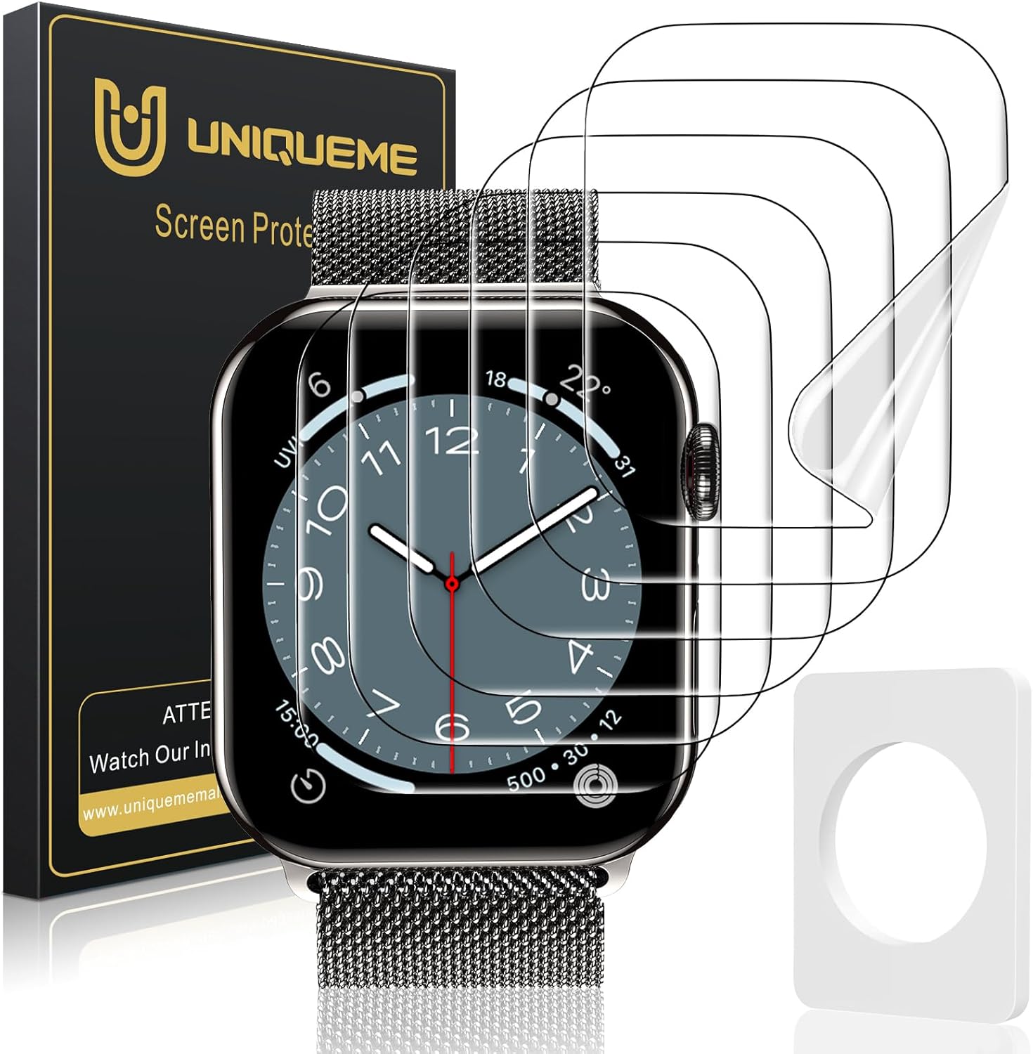 UniqueMe für Apple Watch 44mm Series 6/5/4/SE Schutzfolie ...