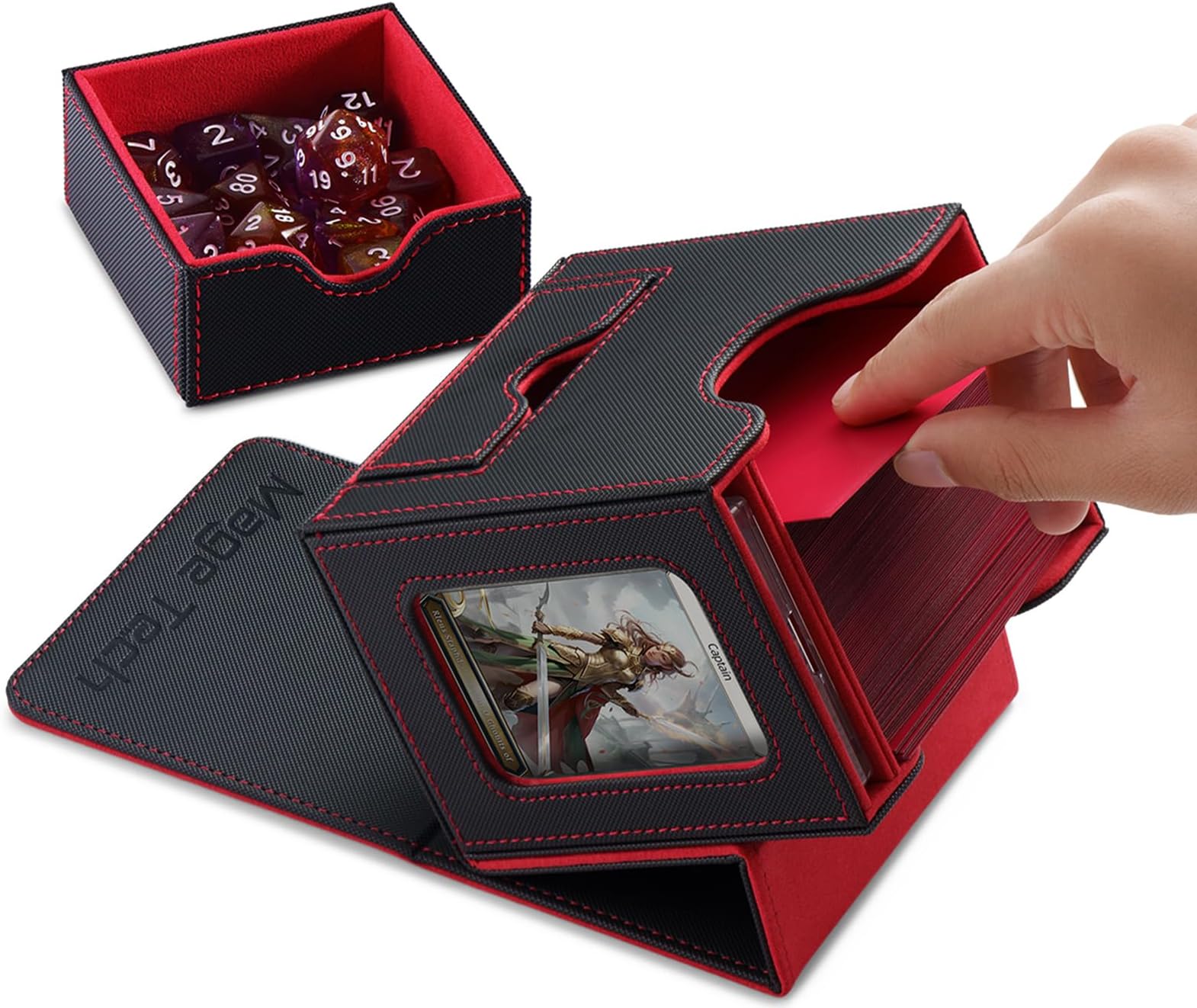 Amazon.com: KakapopoTCG Elven Vault (Ancient Runes) Wood Deck and ...