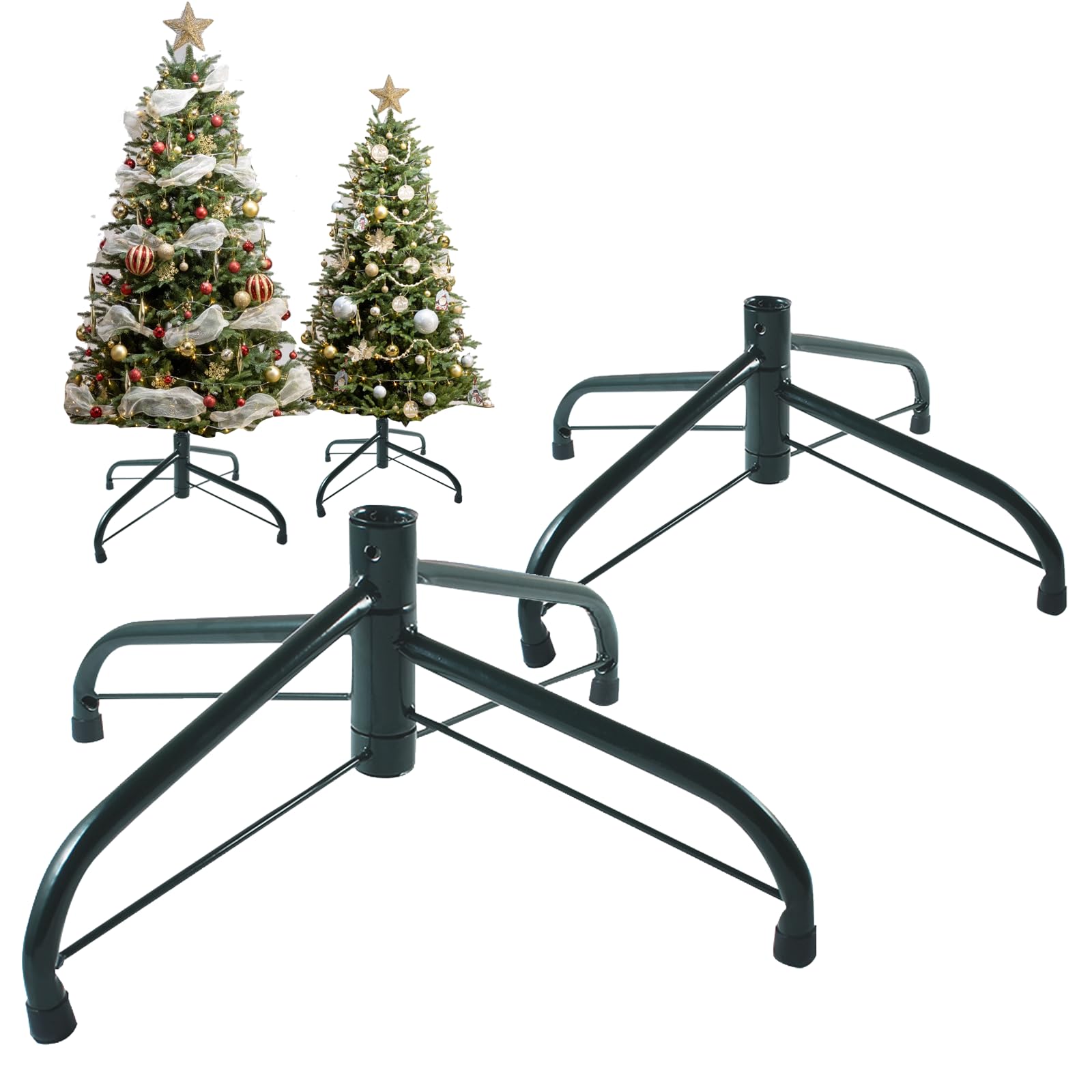 Amazon.com: GENLEAS 2 PCS Christmas Tree Stand for Artificial Tree ...