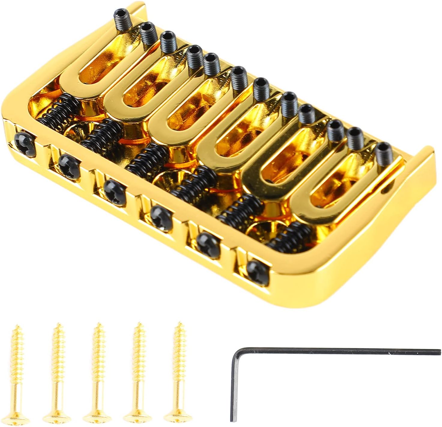 Electric Guitar Fixed Bridge Metal Guitar Hardtail Bridge Adjustable ...