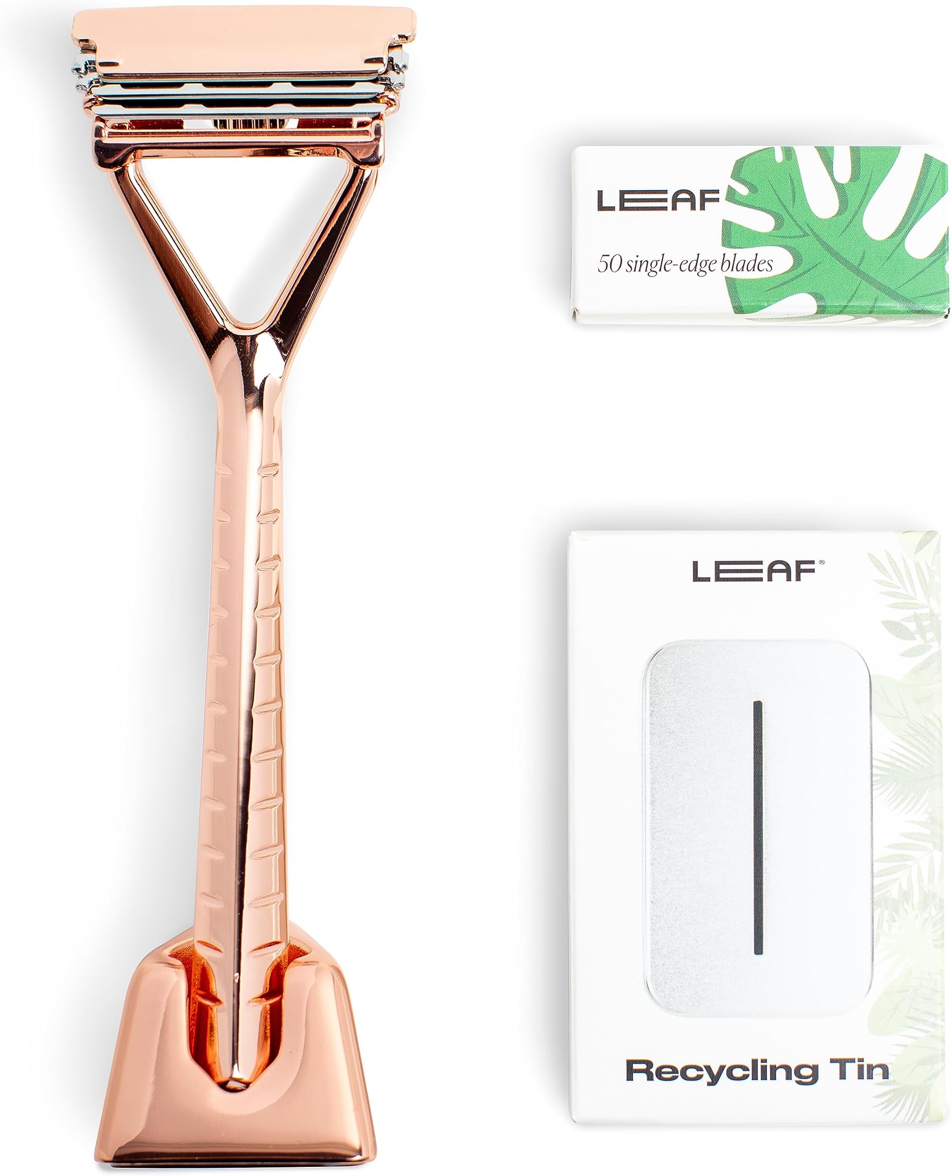 Amazon.com: Leaf Shave | The Leaf Razor Set, Rose Gold - Includes 1x ...