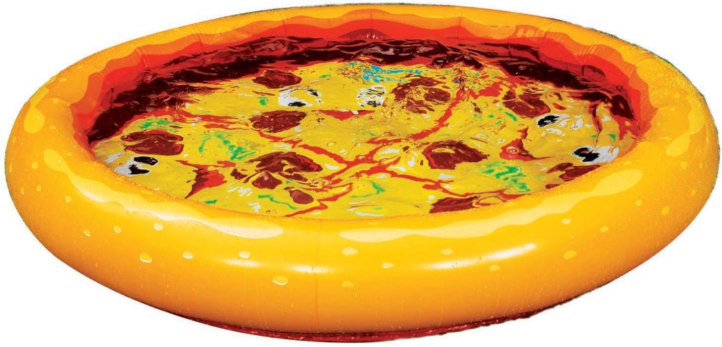 Amazon.com: BANZAI Pizza Party Splash Pool : Toys & Games
