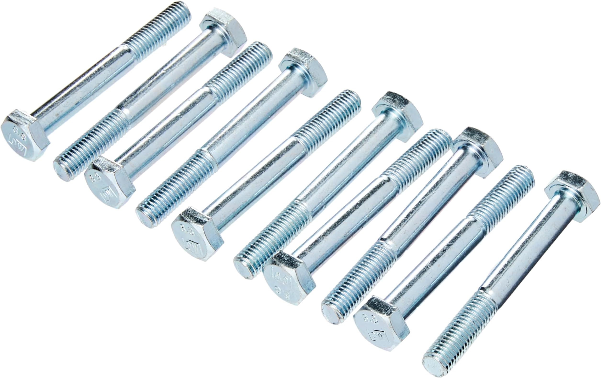 AHCHigh Tensile Hex Head Bolt - Zinc Plated M10 10mm x 75mm (Pack of 10 ...