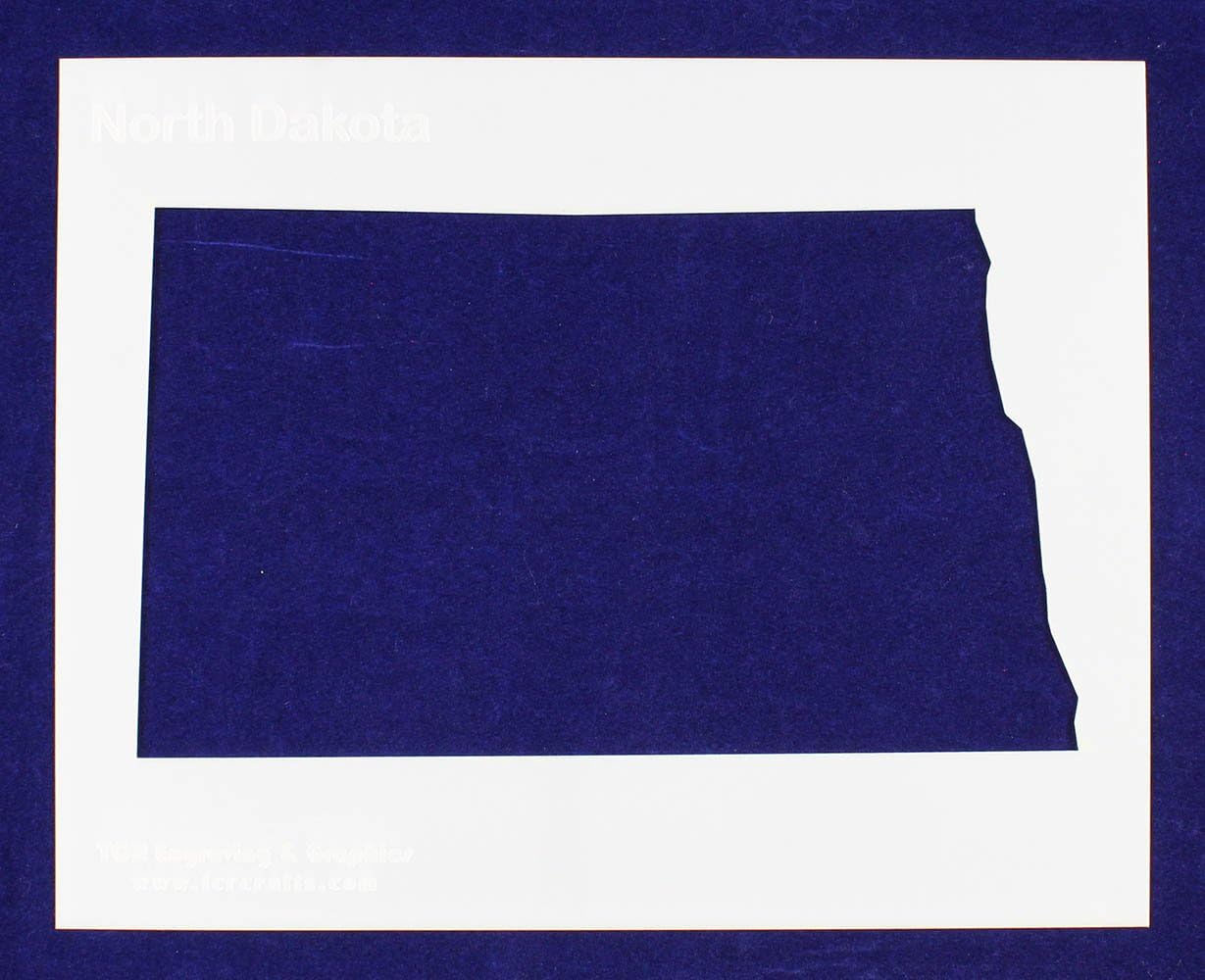 Amazon.com : State of North Dakota Stencil 8 X 10 Inches : Arts, Crafts ...