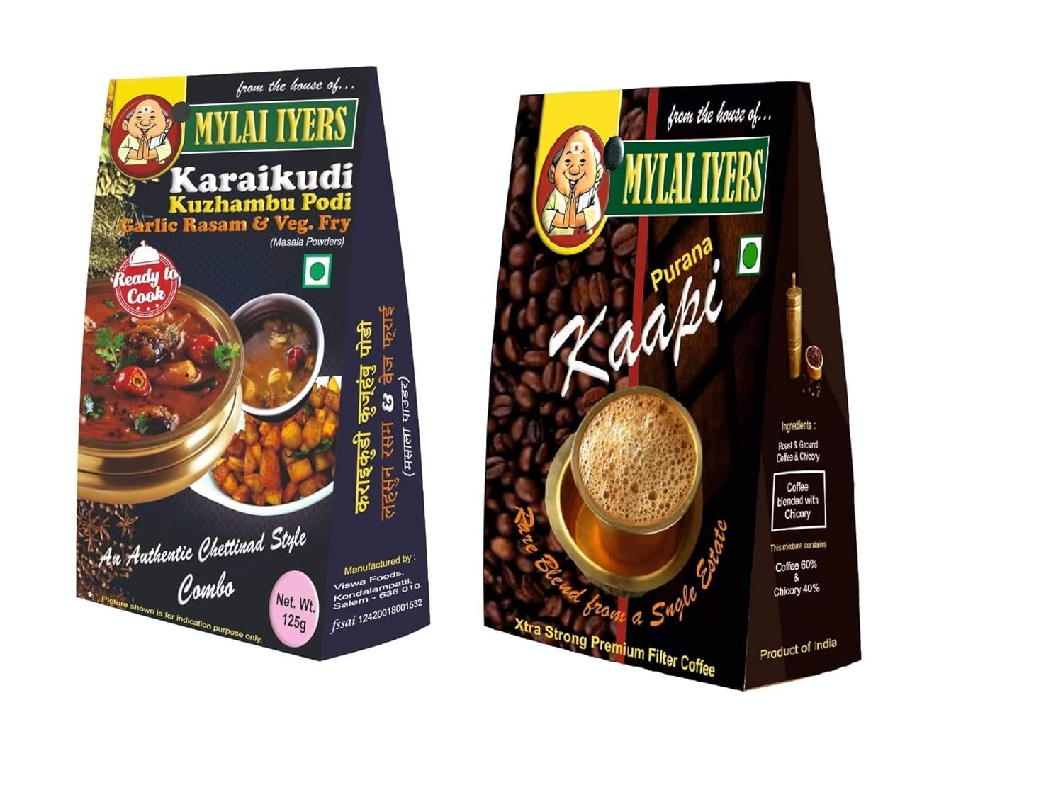 MYLAI IYERS Chettinad & Kaapi Combo| Instant Food, Healthy Food, Ready ...