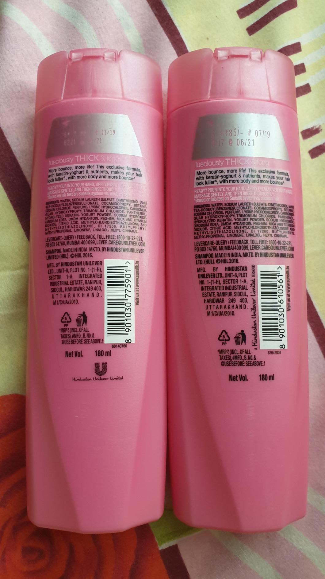Buy Sunsilk Shampoo Pink, Pack Of 2 Online at Low Prices in India ...