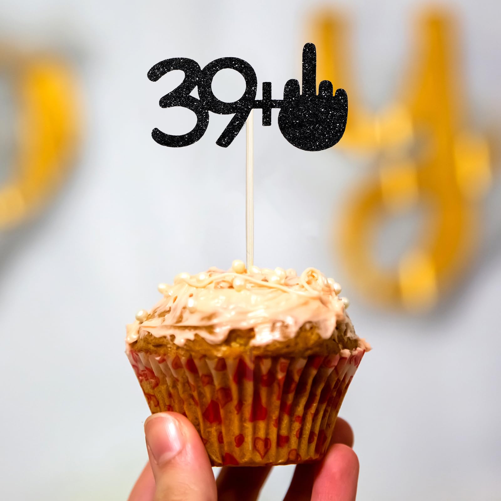 Snapklik.com : 24 Pieces 39 + 1 Cupcake Toppers Funny 40th Birthday ...