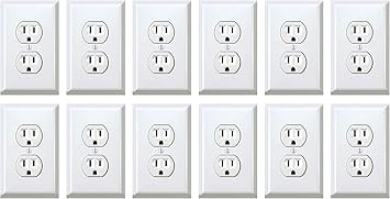 Amazon.com: Fake Outlet Stickers Prank - Airport Wall Sockets - 12 Pack ...