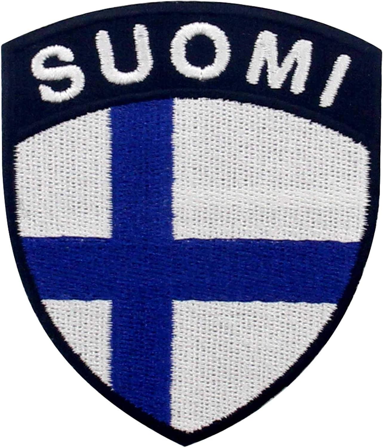 Amazon.com: EmbTao Finland Shield Flag Patch Embroidered Applique Iron ...
