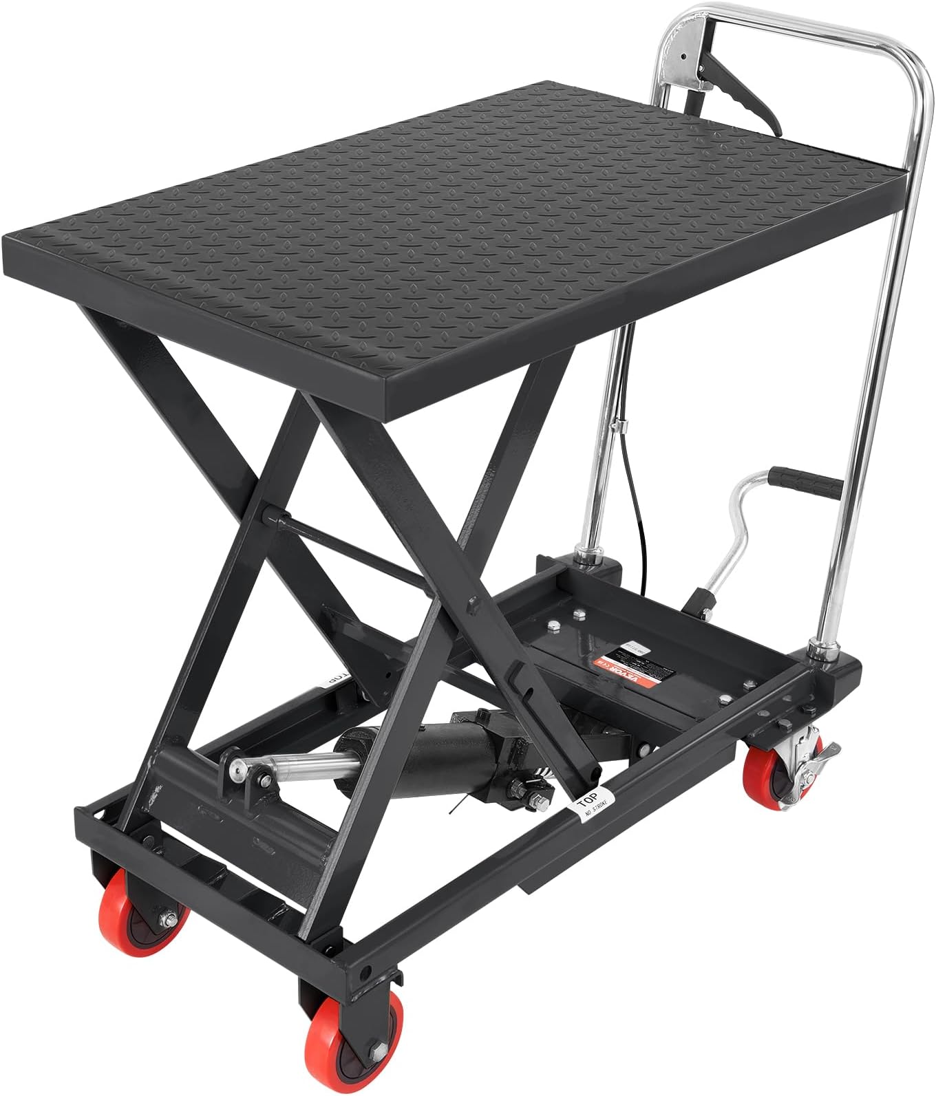 Amazon.com: VEVOR Hydraulic Lift Table Cart, 500lbs Capacity 28.5 ...