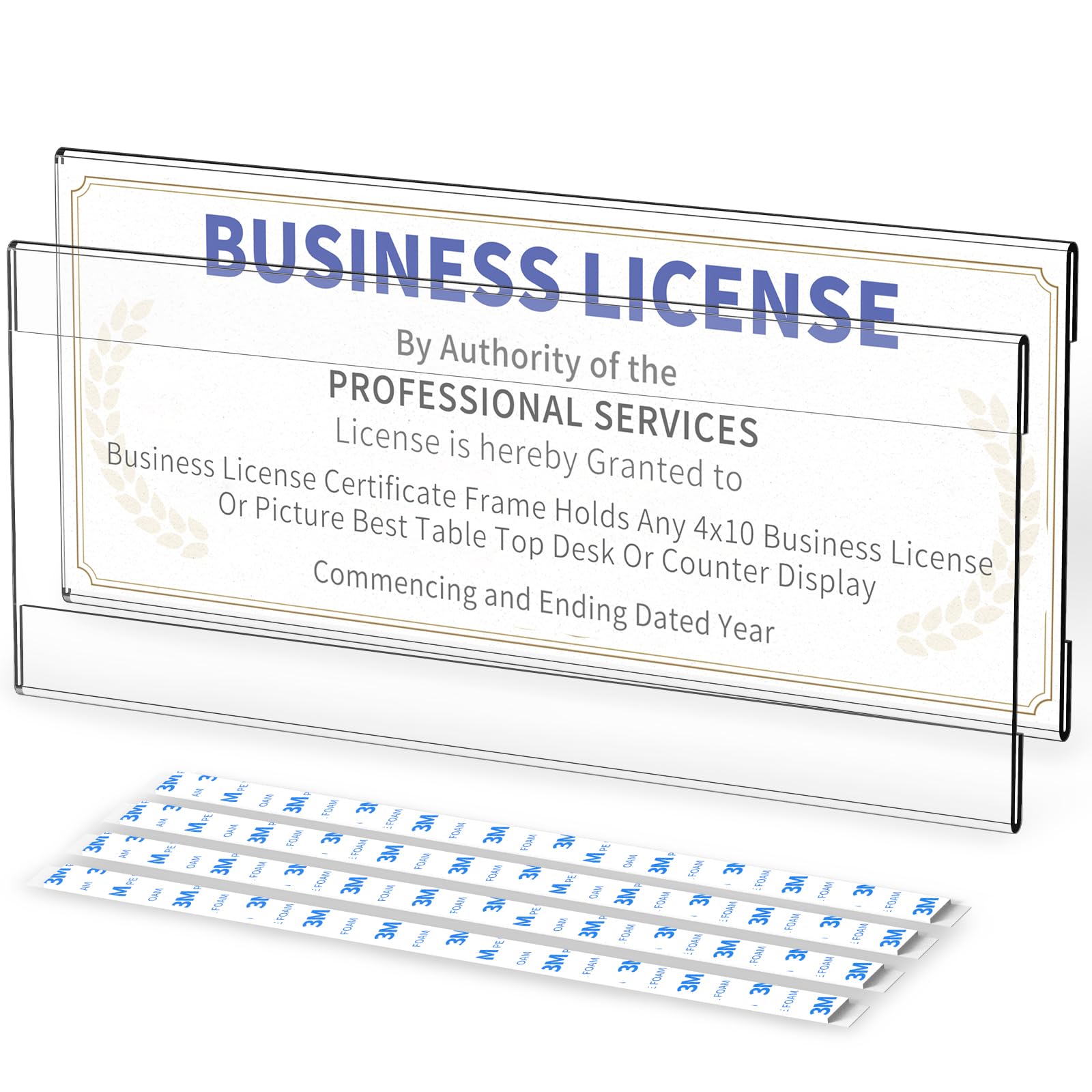 Snapklik.com : Business License Frame, 2PCS 4x10 Inch Acrylic Business ...