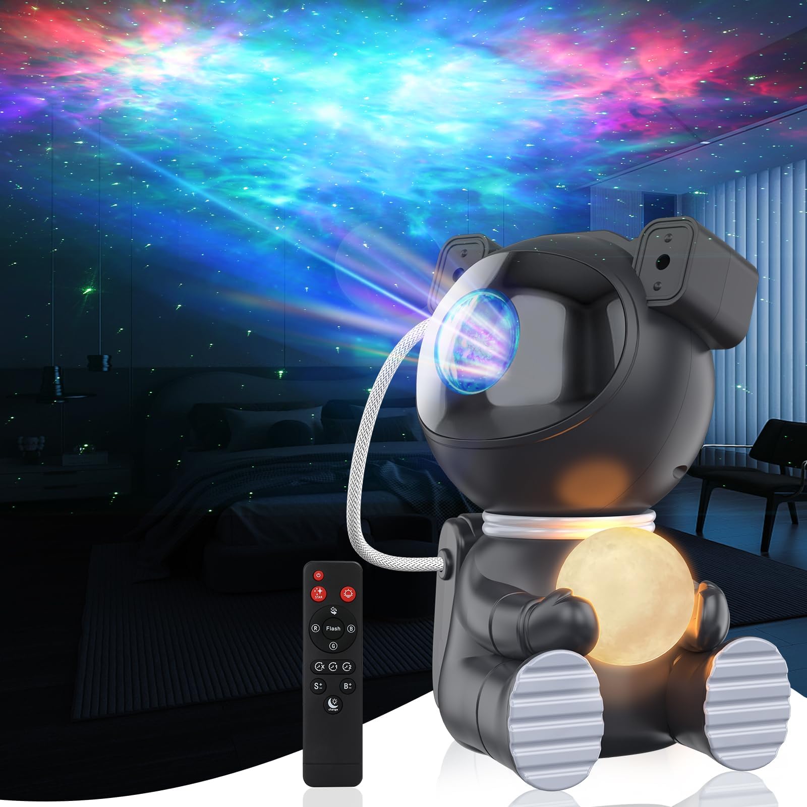 Amazon.com: Cayclay Astronaut Galaxy Projector, Star Projector with ...