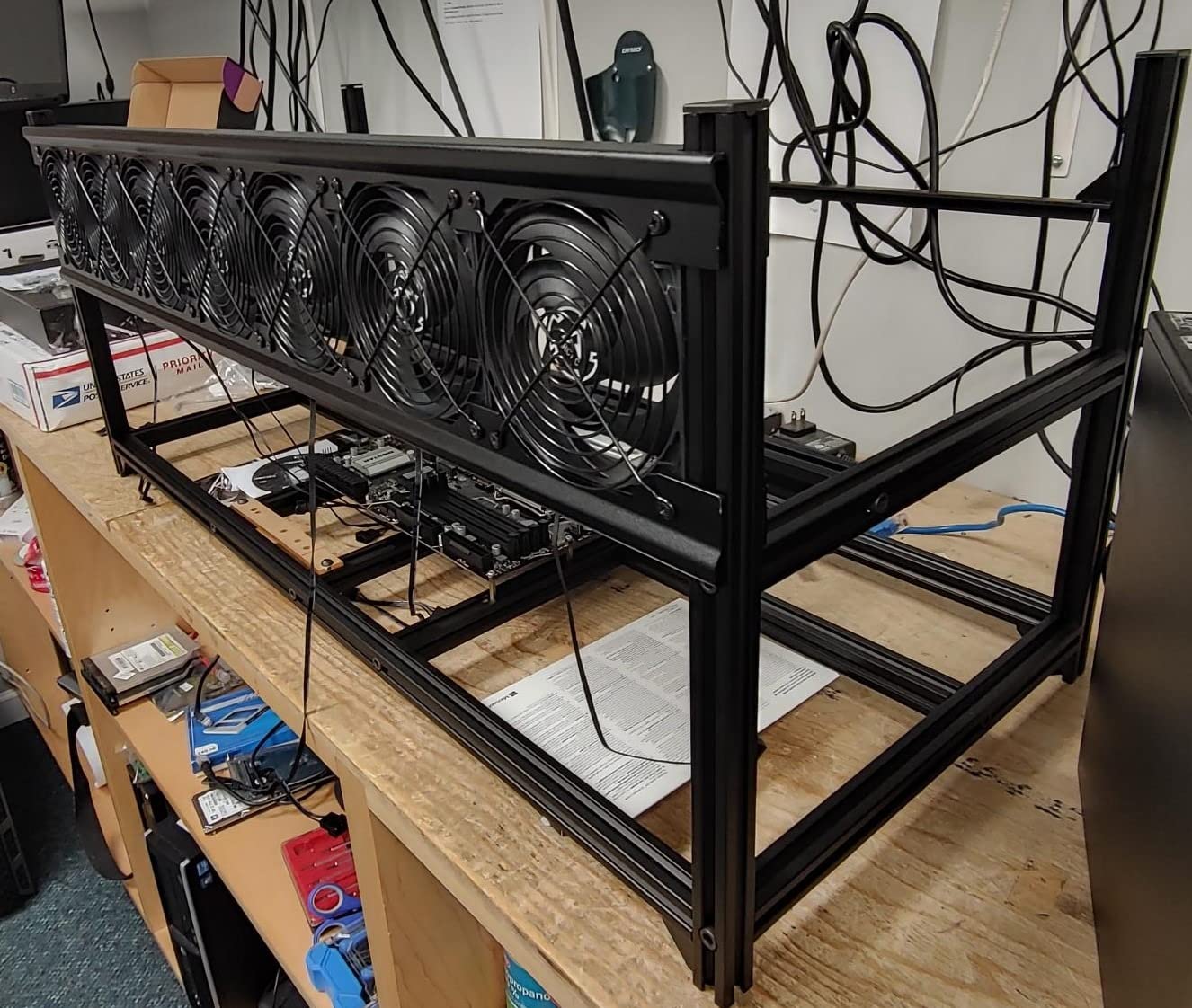 $13/mo - Finance Kingwin Miner Rig Case W/6 or 8 GPU Mining Stackable ...