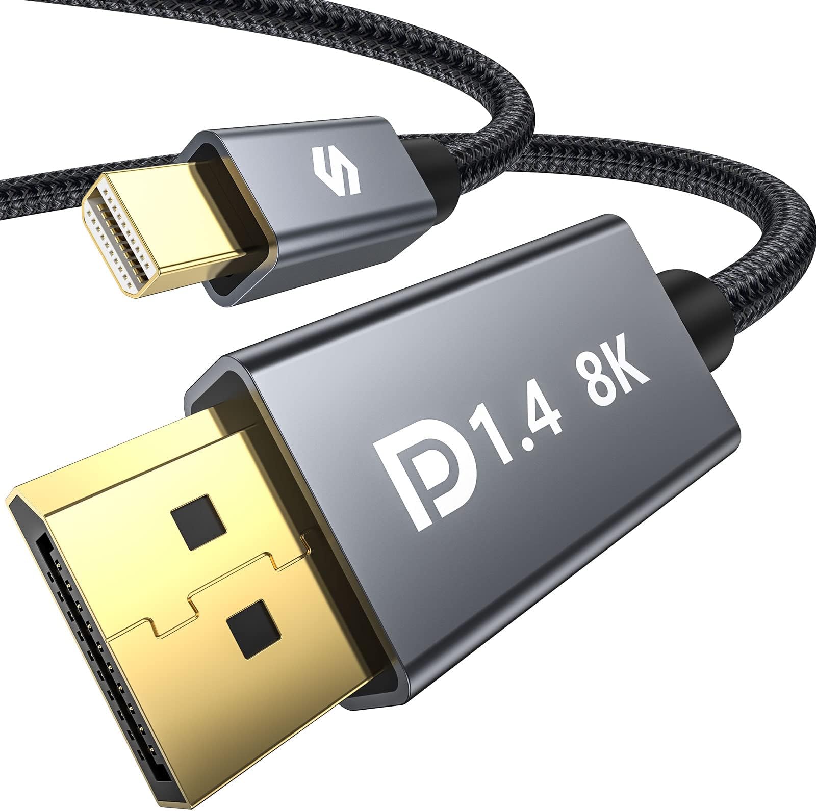 Amazon.com: Silkland 8K Mini DisplayPort to DisplayPort 1.4 Cable 10FT [8K@60Hz, 4K@144Hz, 2K ...