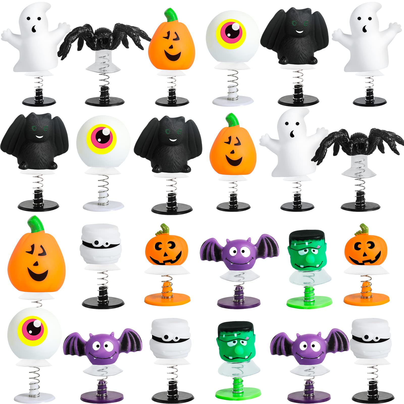 MGparty 24Pcs Halloween Jumping Popper Spring Toys for Kids, Halloween ...