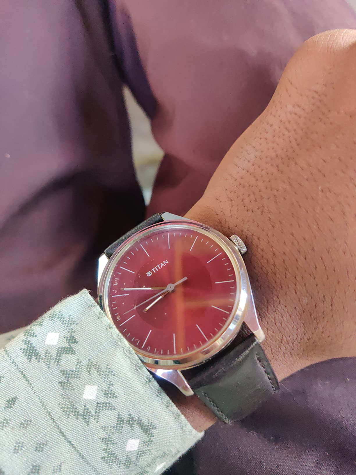 Titan Neo Economy Analog Green Dial Men's Watch 1802SL05/NN1802SL05 ...