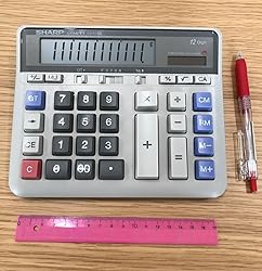 Amazon | シャープ 実務電卓 デスクトップタイプ 12桁 CS-2135L | ビジネス電卓 | 文房具・オフィス用品
