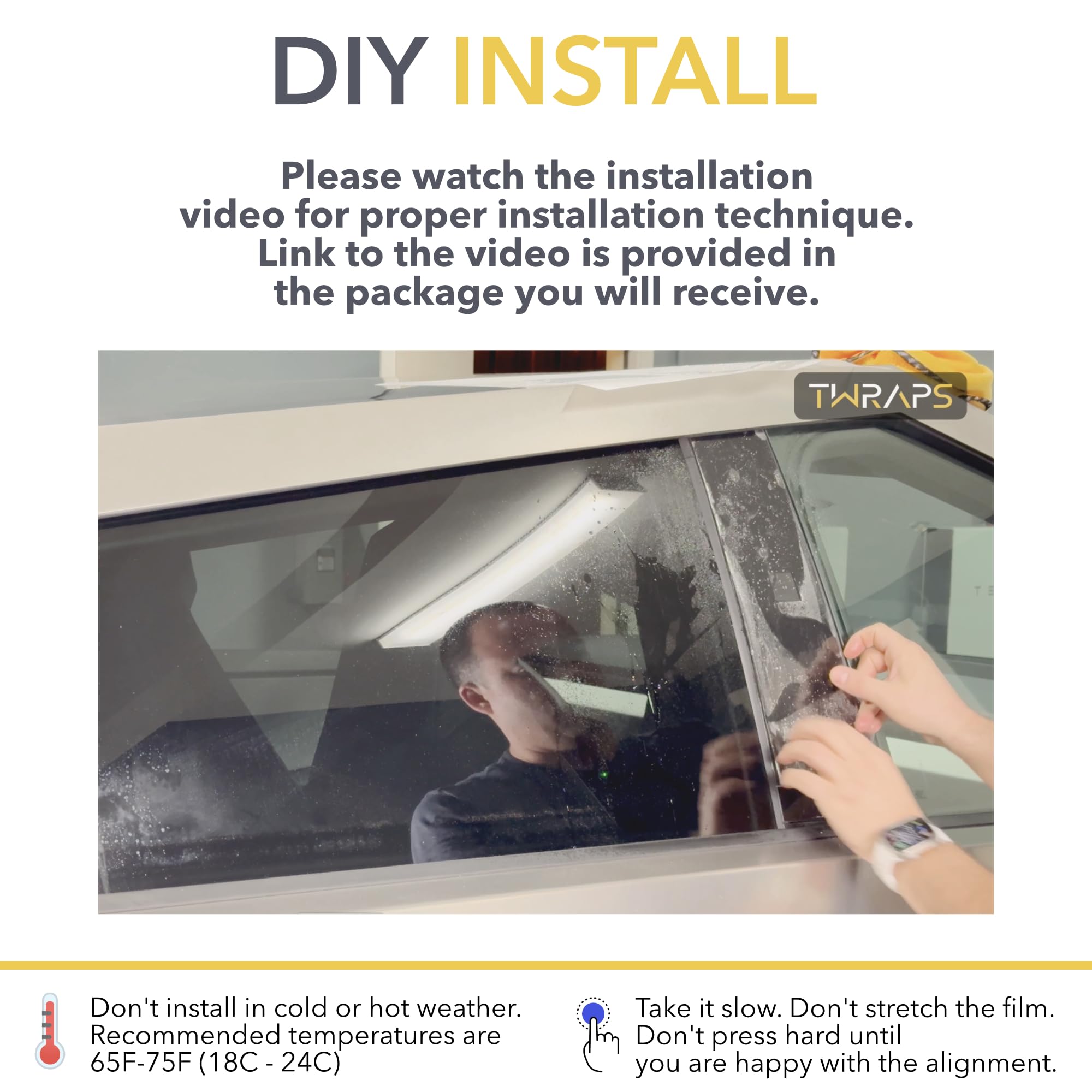 Snapklik.com : TWRAPS B & C Pillars & Door Buttons PPF For Tesla ...