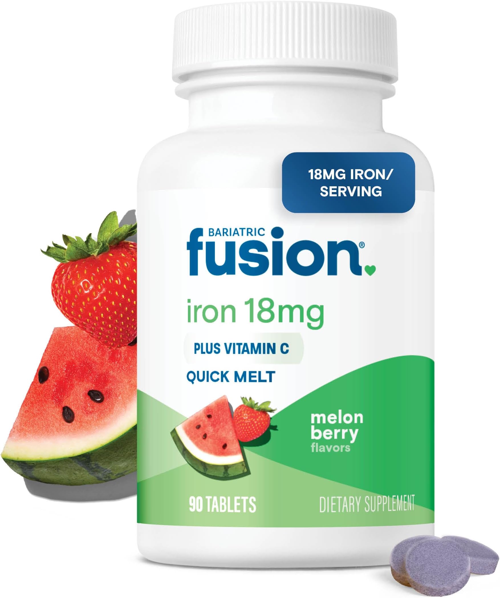 Amazon.com: Fusion Iron Supplement - 65 mg Ferrous Fumarate - 65 mg ...