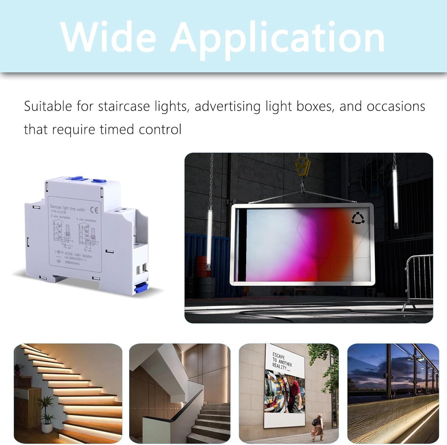 DEWIN ALC18 Staircase Light Time Switch User Manual