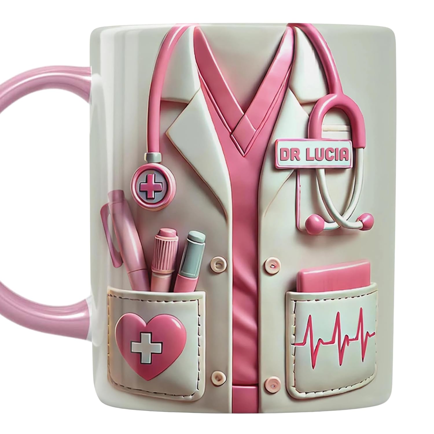 Amazon.com: 3D Effect Medical Appreciation Design With Stethoscope ...