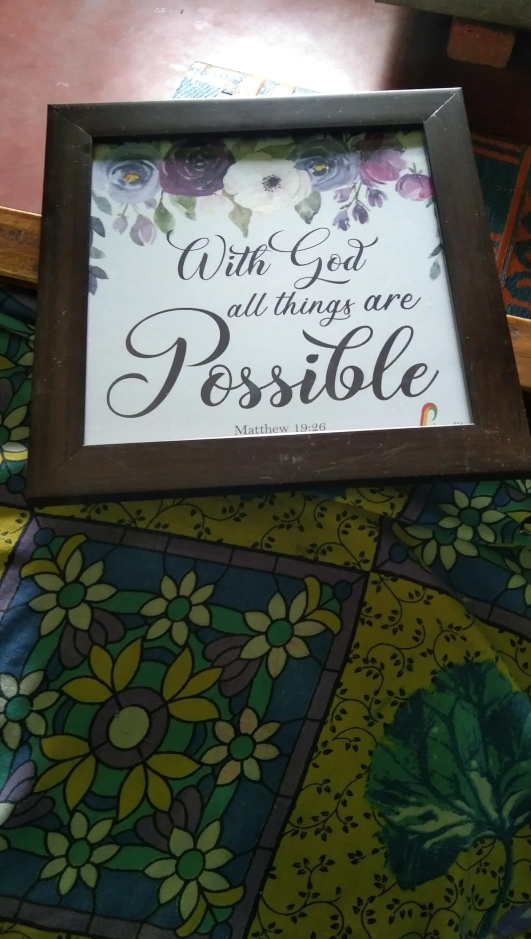 Printality Bible verse Wall Photo Frame Size (8 x 8 inches) Hanging ...