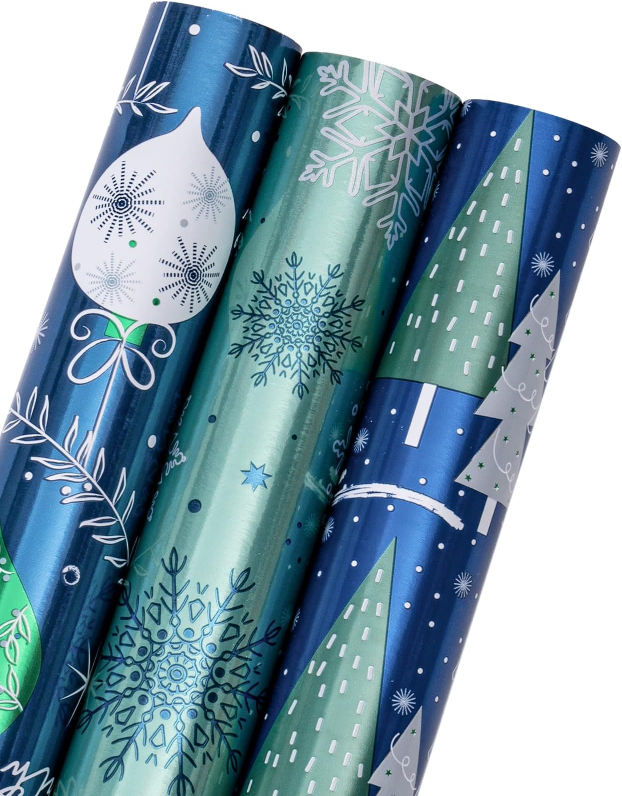 Amazon.com: MAYPLUSS Christmas Wrapping Paper Roll - Mini Roll - 17 ...