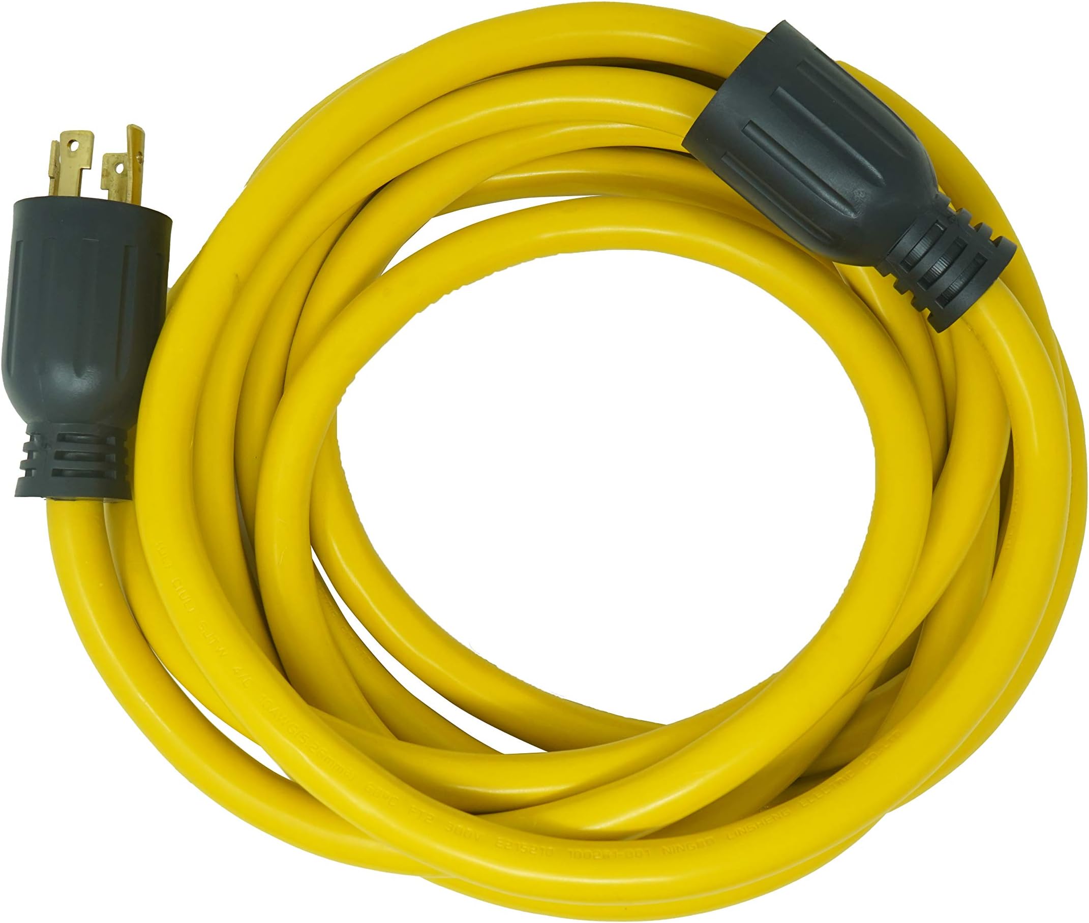 Southwire 65172840 20-Foot 30Amp Generator Cord; 10-Gauge Heavy Duty ...