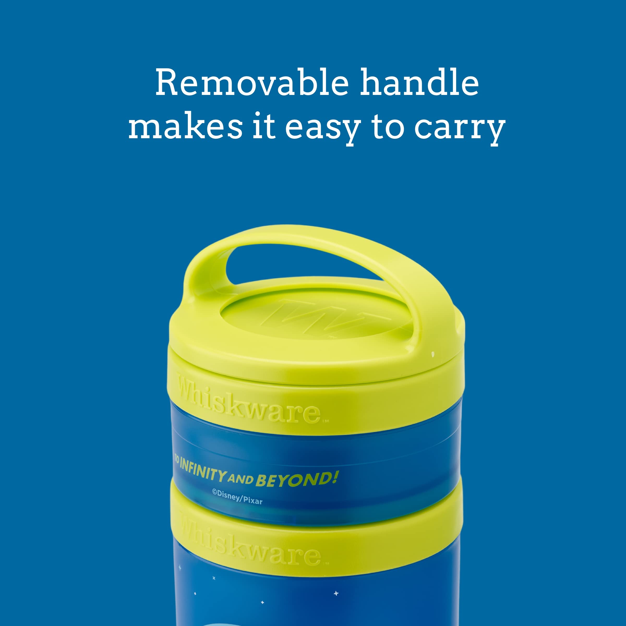 Snapklik.com : Whiskware Disney Pixar Stackable Snack Containers For ...