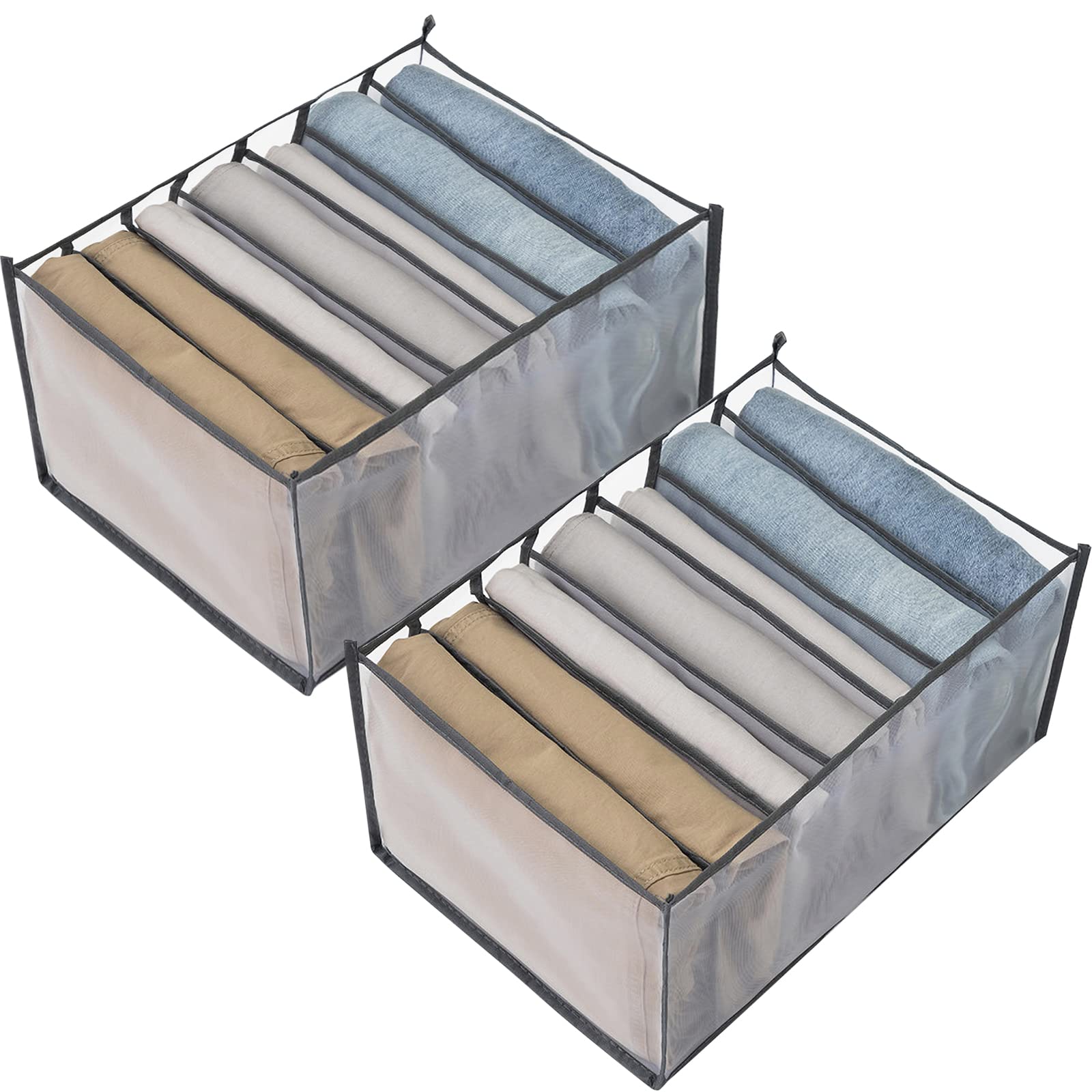 Amazon.com: Cosmos 2 Pcs Clothes Organizer Foldable Wardrobe Clothes ...