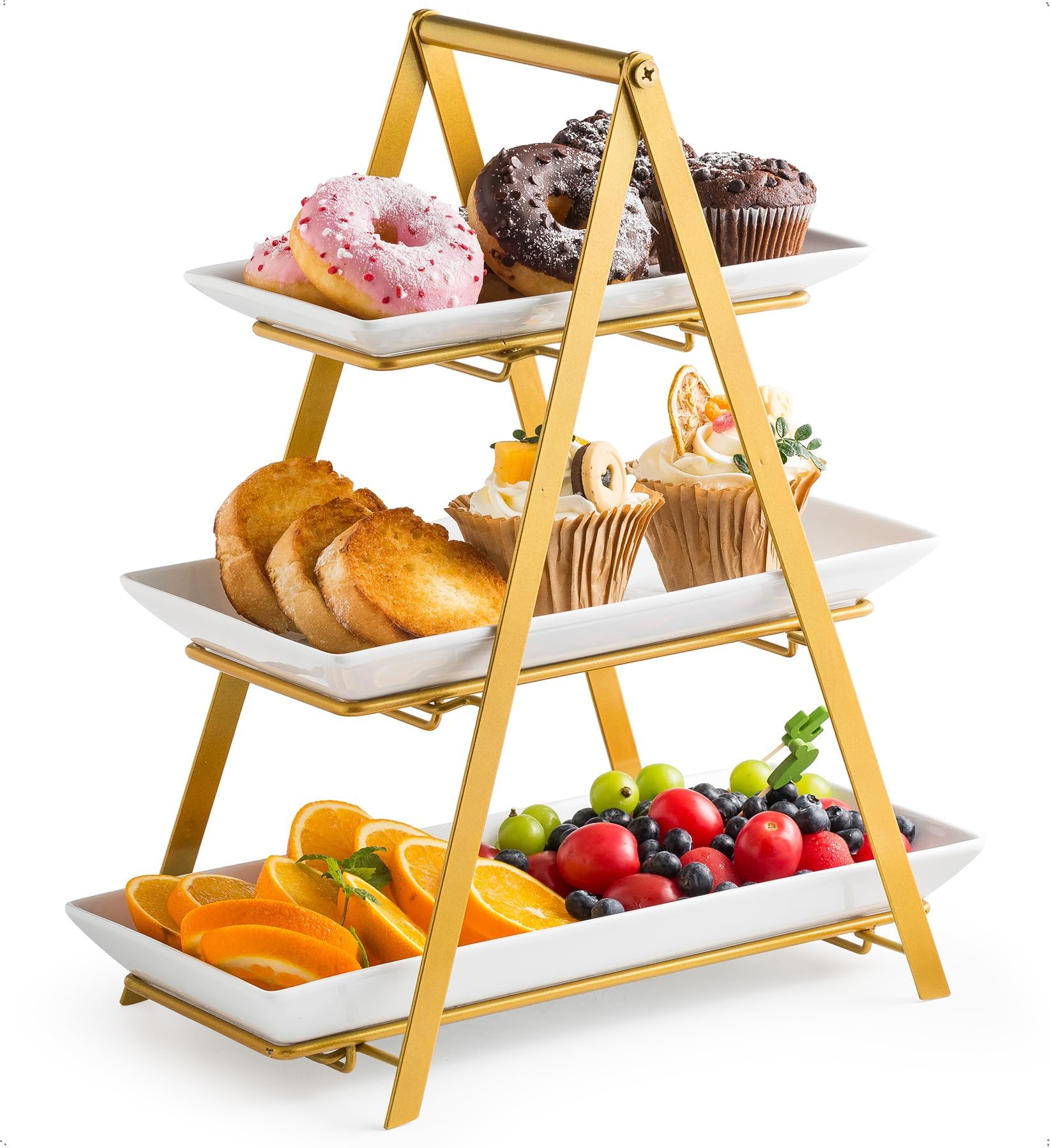 Amazon.com: Godinger Serving Tray Appetizer Platter Dessert Fruit Party ...