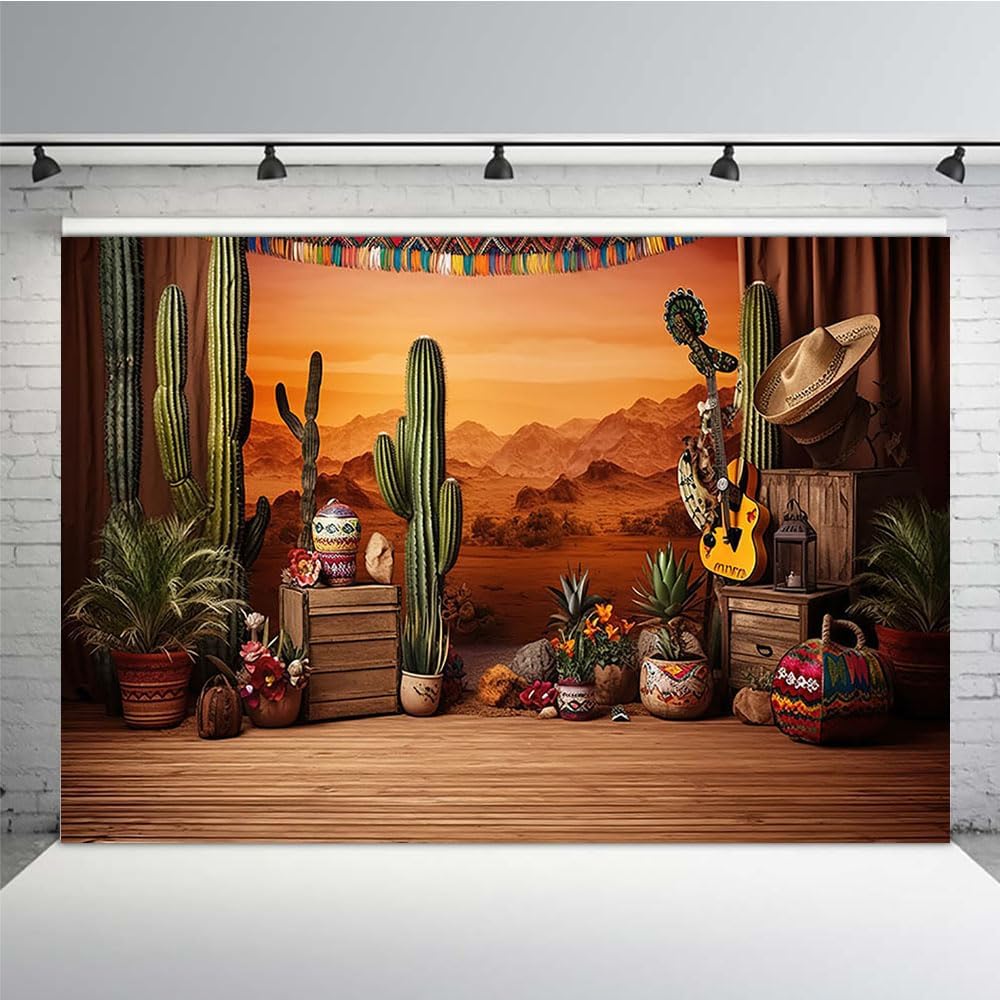 Amazon.com : BELECO 7x5ft Fabric New Mexico Old Town Street Backdrop ...