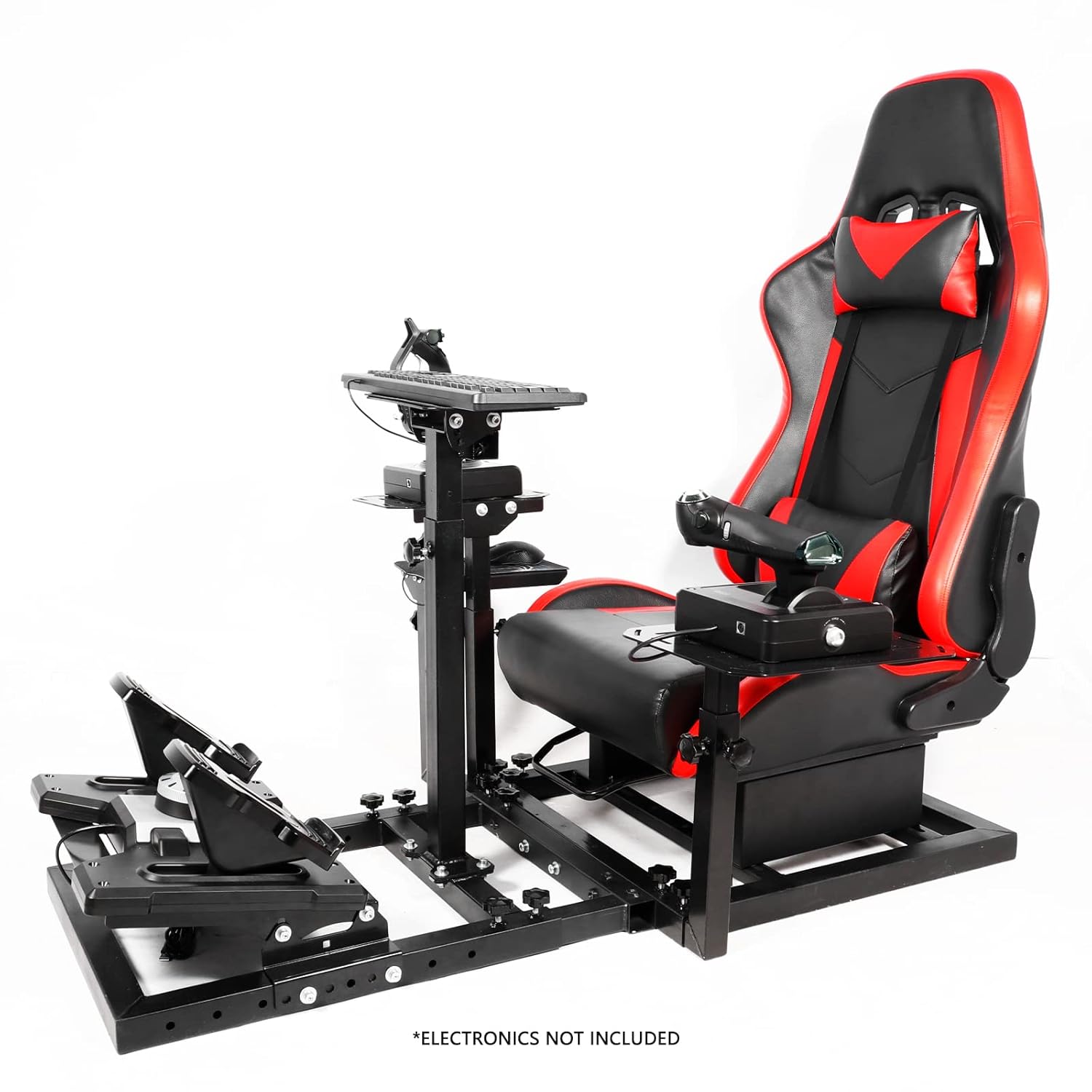 Amazon.com: Marada Flight Simulation Cockpit with Red Racing Seat or ...